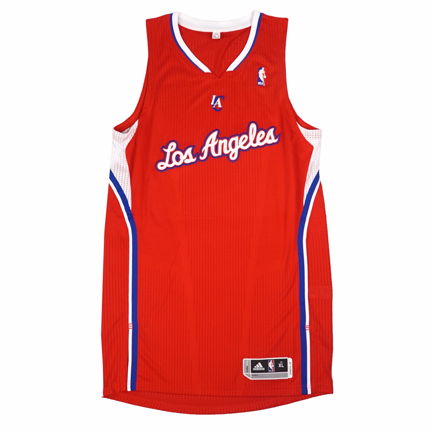 Los Angeles Clippers Authentic On-Court Team Issued Pro Cut Red Jersey ...