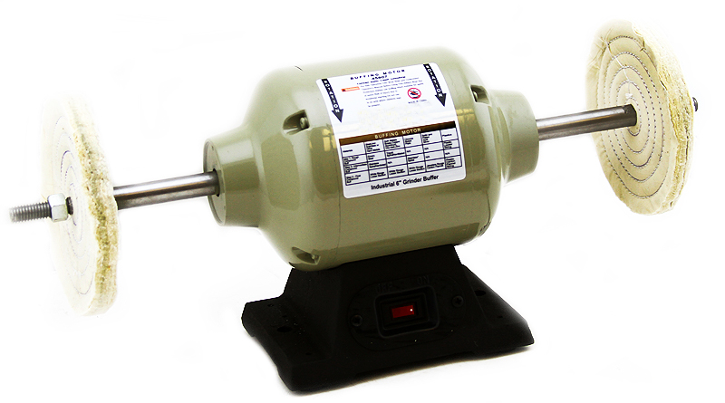 6" INCH BENCH TABLE TOP BUFFING MACHINE POLISHER BUFFER SMOOTHING ...