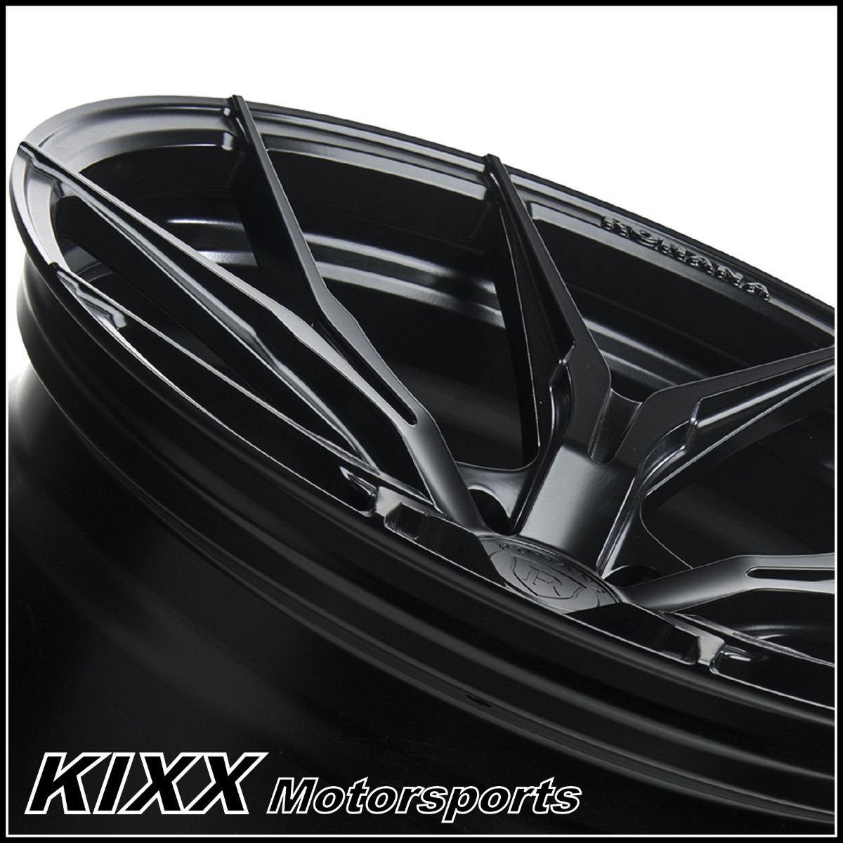 20" ROHANA RFX5 20x9/12 BLACK CONCAVE WHEELS For PORSCHE 991 911 ...