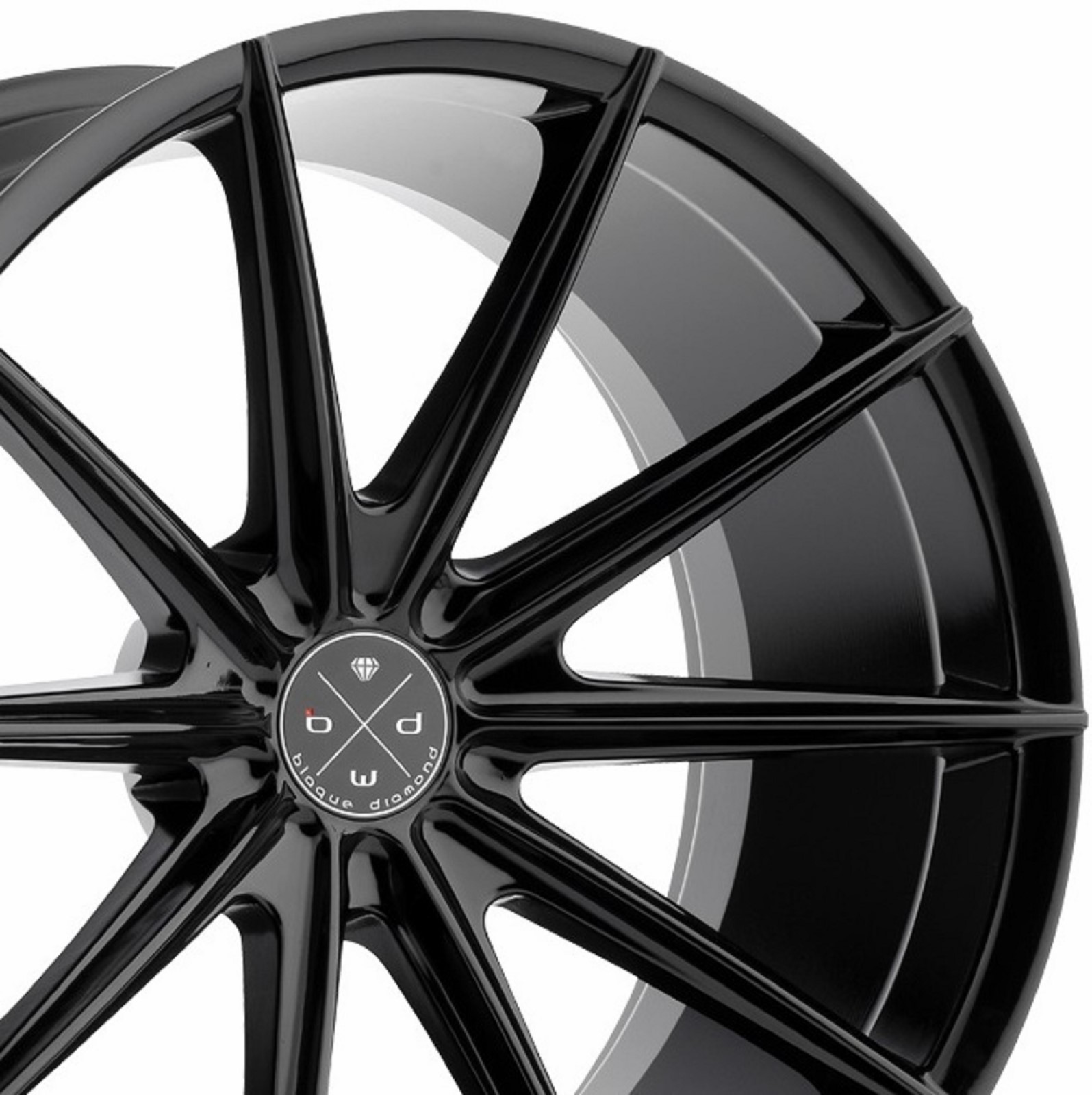 20x10 BLAQUE DIAMOND BD11 GLOSS BLACK CONCAVE WHEELS RIMS | eBay