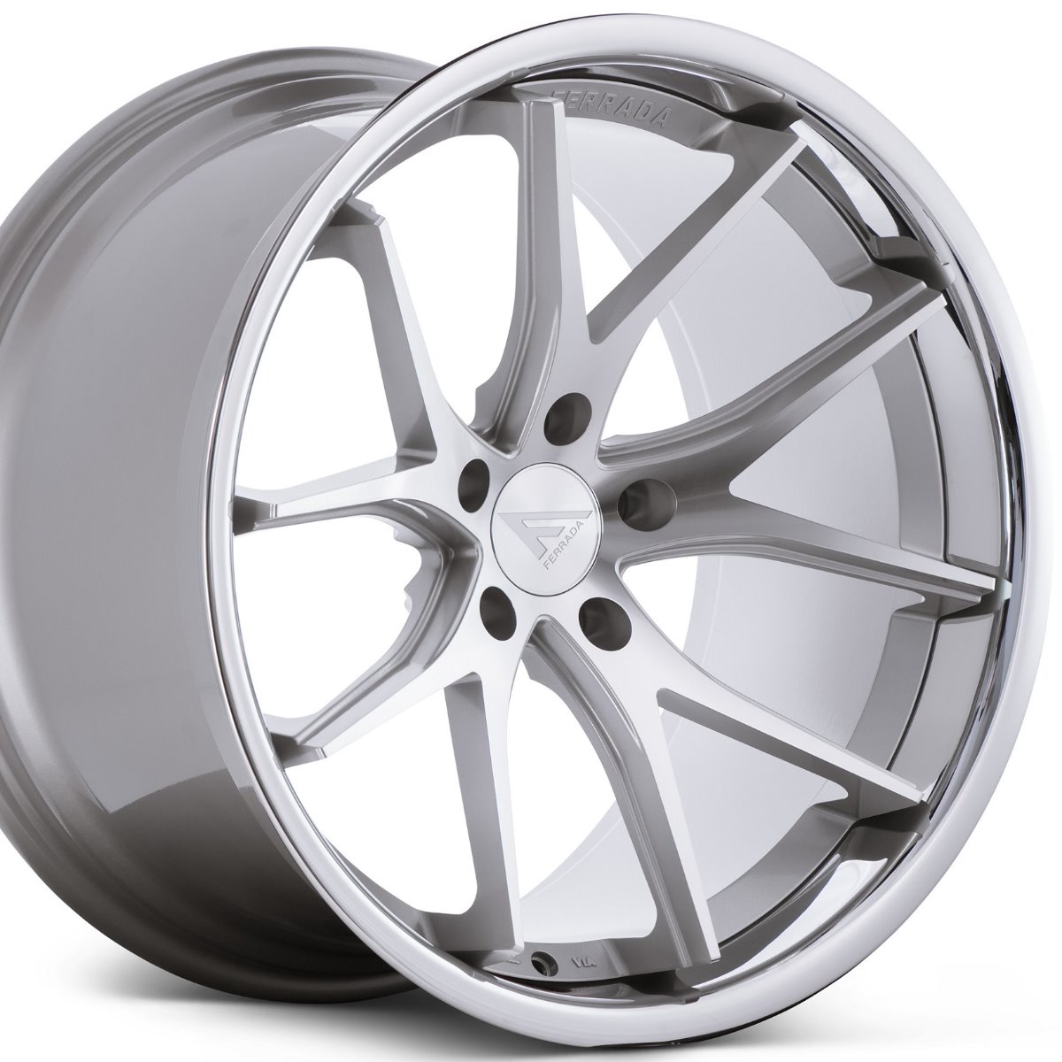 (4) 19x8.5 FERRADA FR2 SILVER / CHROME LIP CONCAVE WHEELS RIMS (B1) | eBay