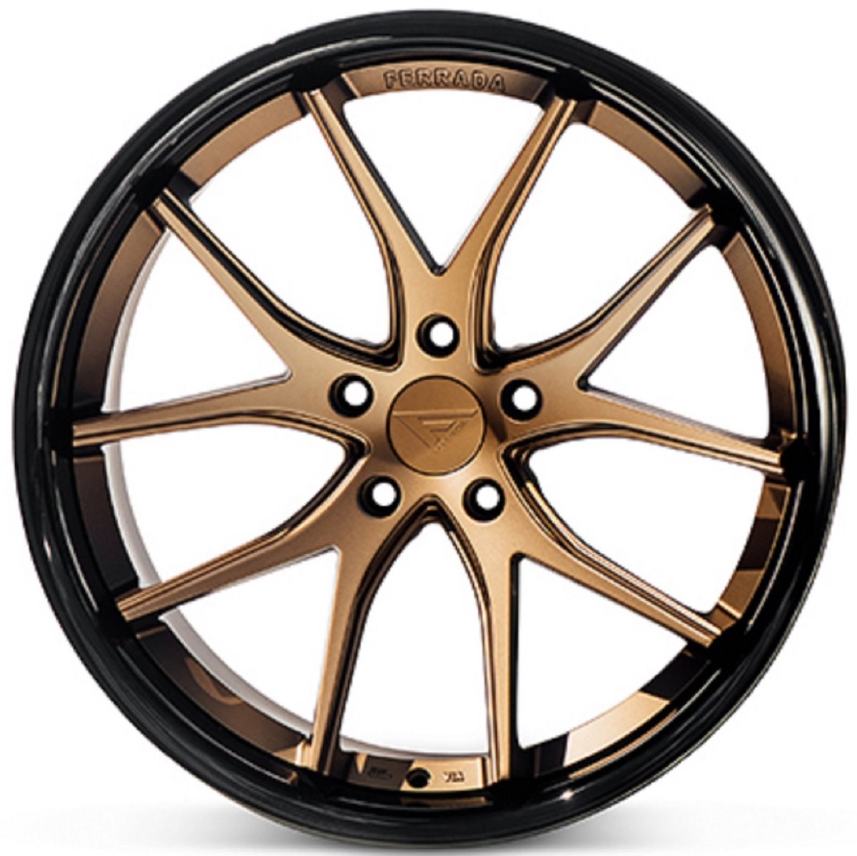 20" STAGGERED FERRADA FR2 20x10.5 20x11.5 BRONZE w/BLACK LIP CONCAVE ...