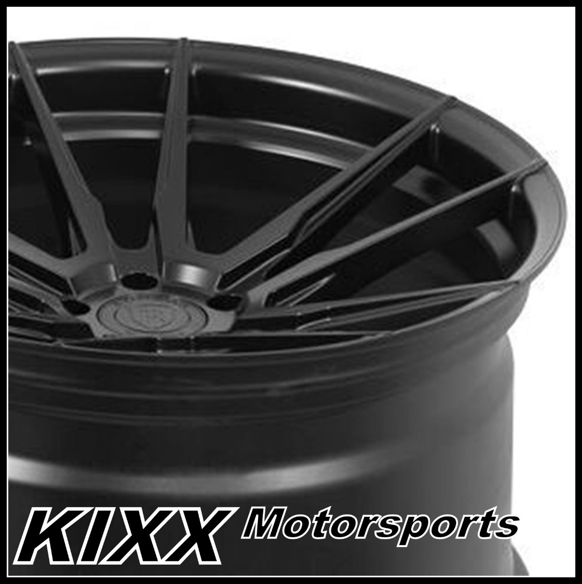 20" ROHANA RF2 20x9+20 20x12+50 BLACK CONCAVE WHEELS For CHEVY CORVETTE ...