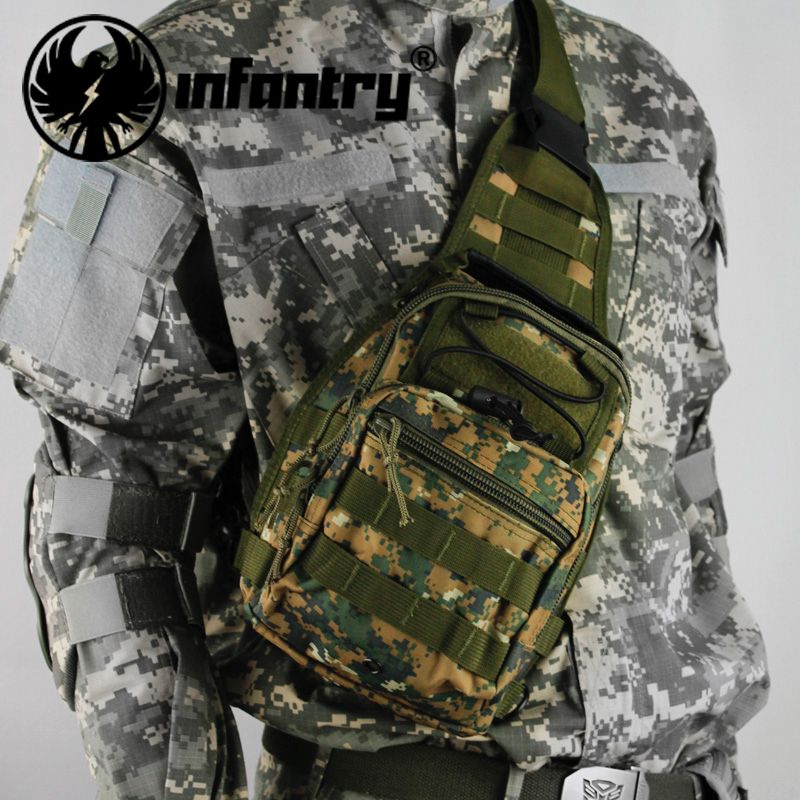 INFANTRY MILITARY ARMY MESSENGER SHOULDER BAG SMALL 3L POCKET BACKPACK ...