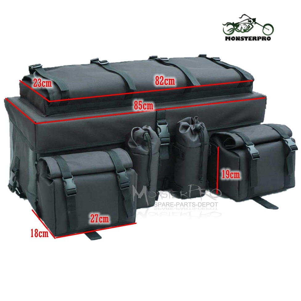 Rear Rack Storage Cargo Bag for ATV Quad Bike UTV Honda Yamaha Suzuki ...