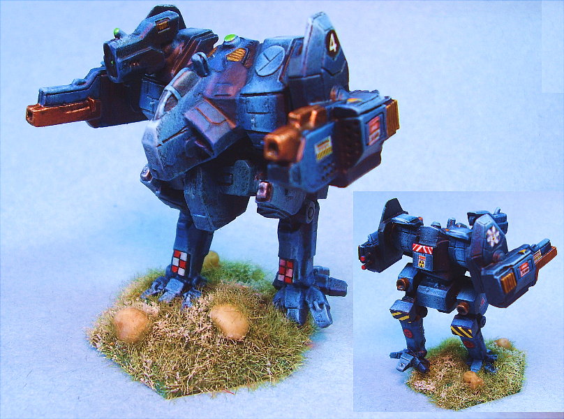 Battletech painted Night Wolf battlemech GB | eBay