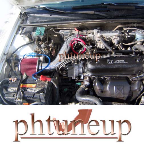 RED FIT 1990-1993 HONDA ACCORD DX/LX/EX/EX-R/SE 2.2 2.2L AIR INTAKE KIT ...