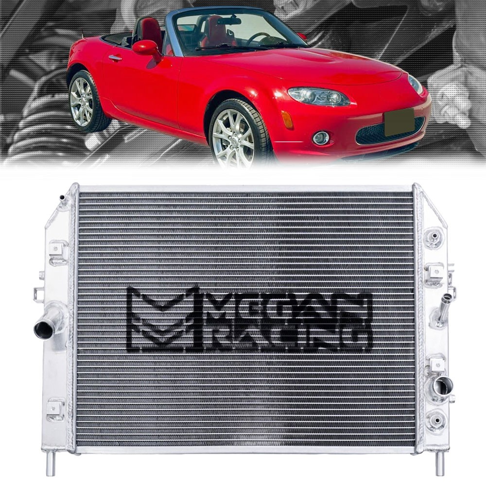 Megan Racing Stainless Steel Radiator For 06-15 Mazda MX-5 Miata Manual ...