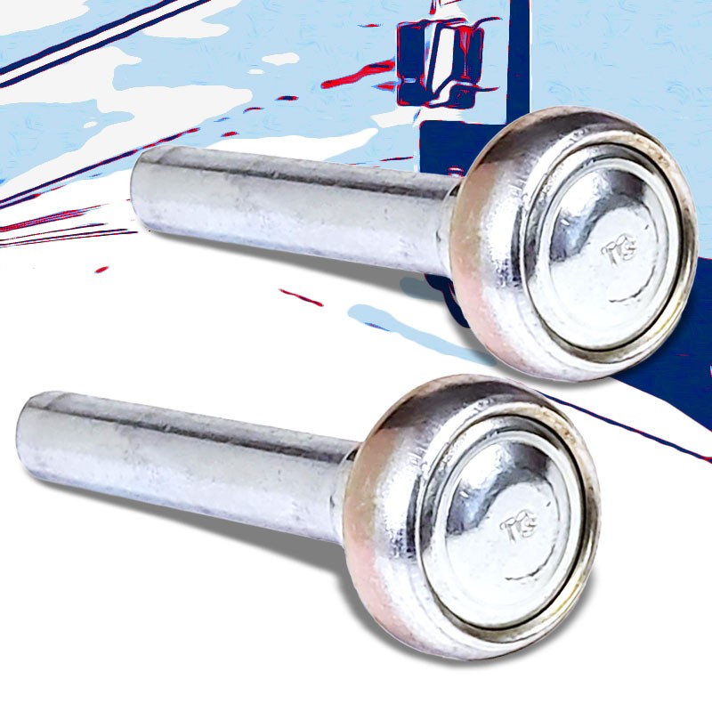 2X Steel Todco 1" Diameter Metallic Roller For Freight Trailer Roll-Up ...