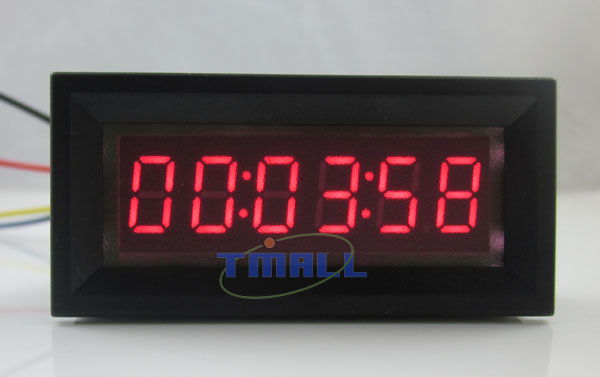 Red LED Digital Timer Totalizer Hour Chronometer industrial 12V DC ...