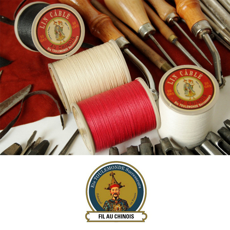 Fil au Chinois No.532 Waxed Lin Cable Leatherwork Linen sewing Thread 0 ...