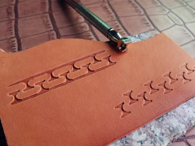 Stainless Steel leather craft Geometric frame Decorative pattern Stamp ...